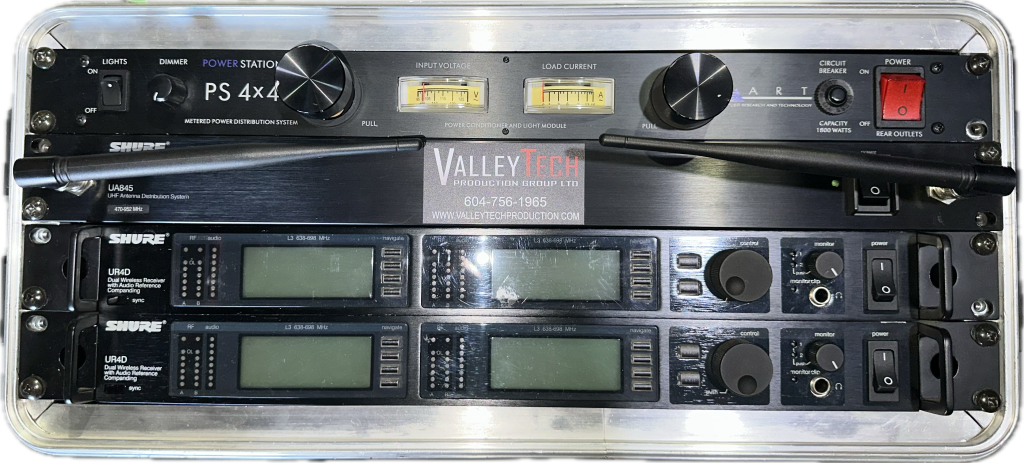 Shure UR4D 4 Channel Wireless Kit - Valley Tech Production Group LTD